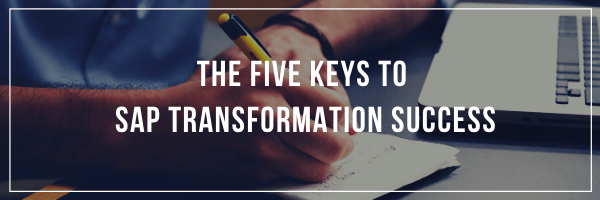 Five Keys to SAP Transformation Success Checklist